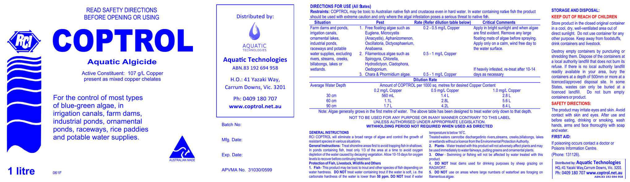 Treat Algae | Coptrol | Commercial Grade Algaecide | coptrol.net.au